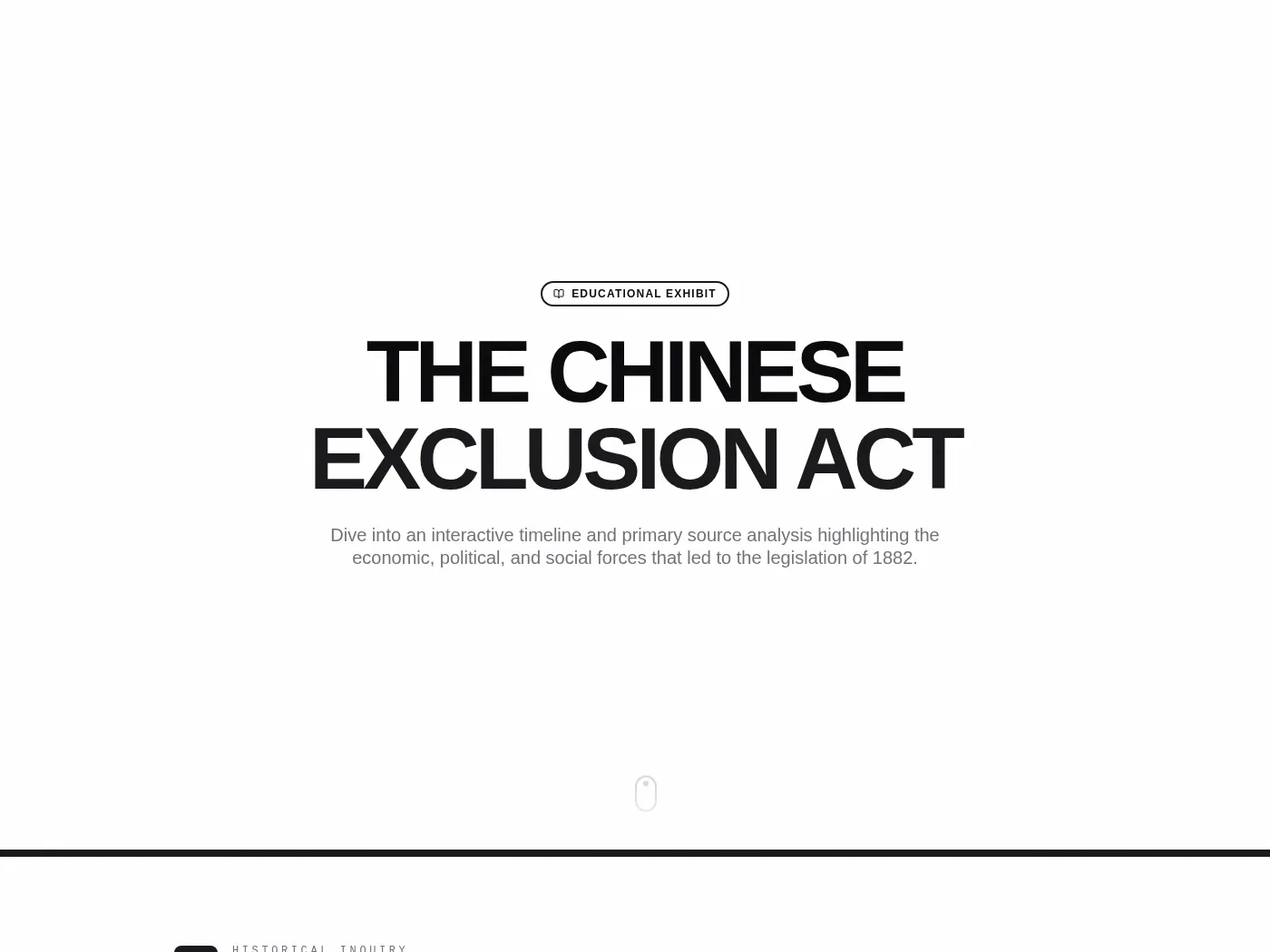 Chinese Exclusion Act Explorer