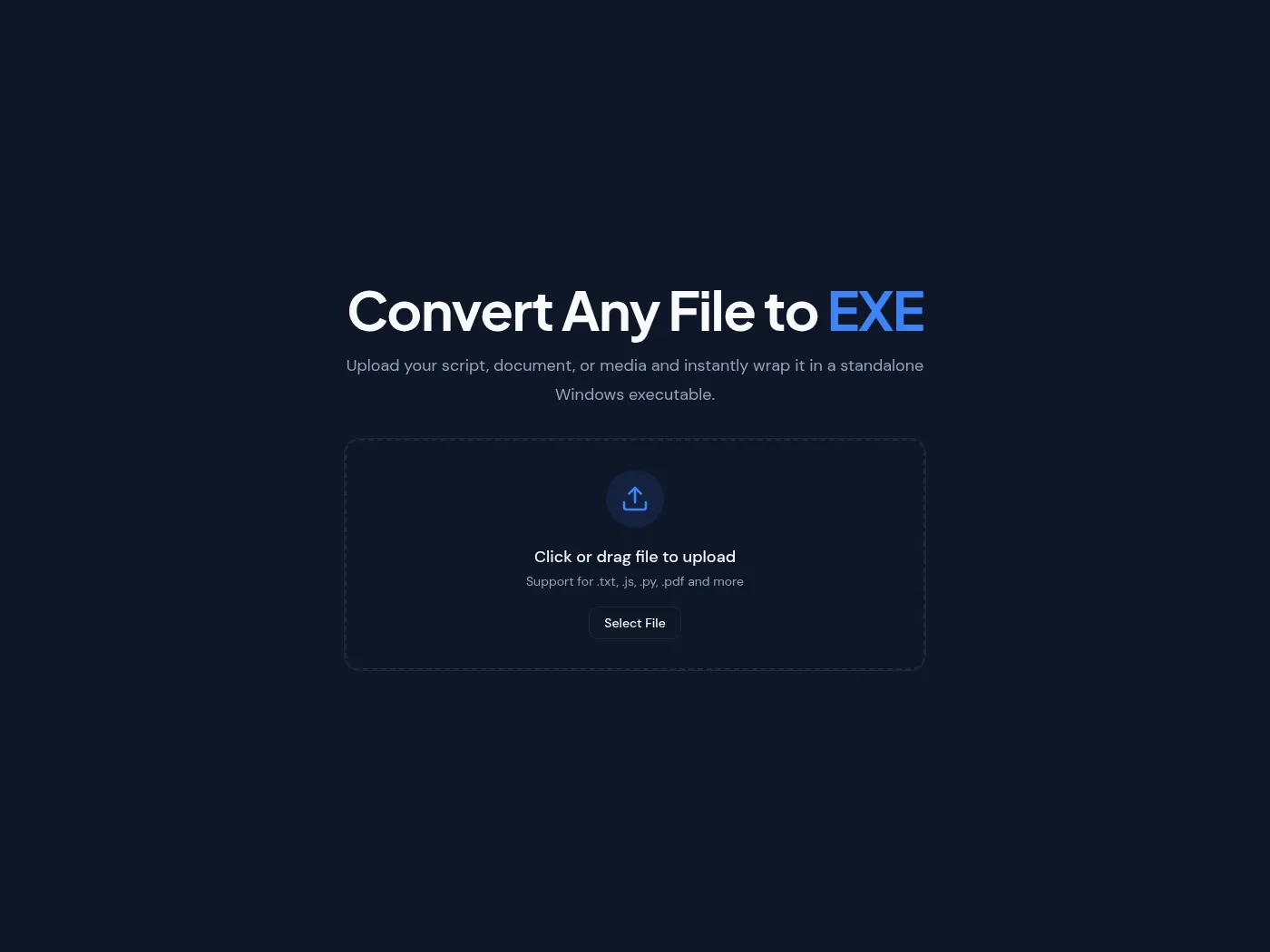 EXE File Converter Hub