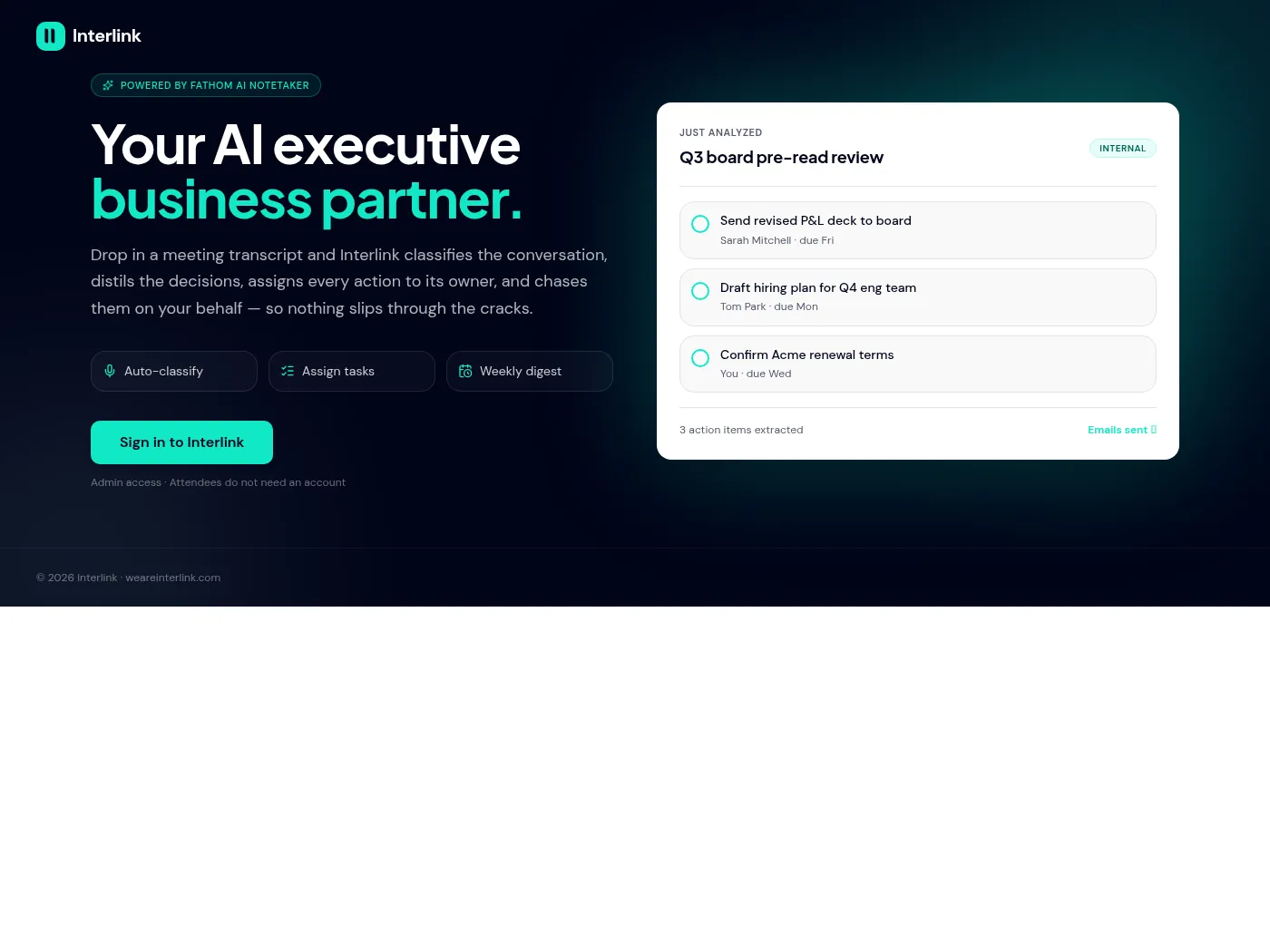 ExecSync AI Project Manager