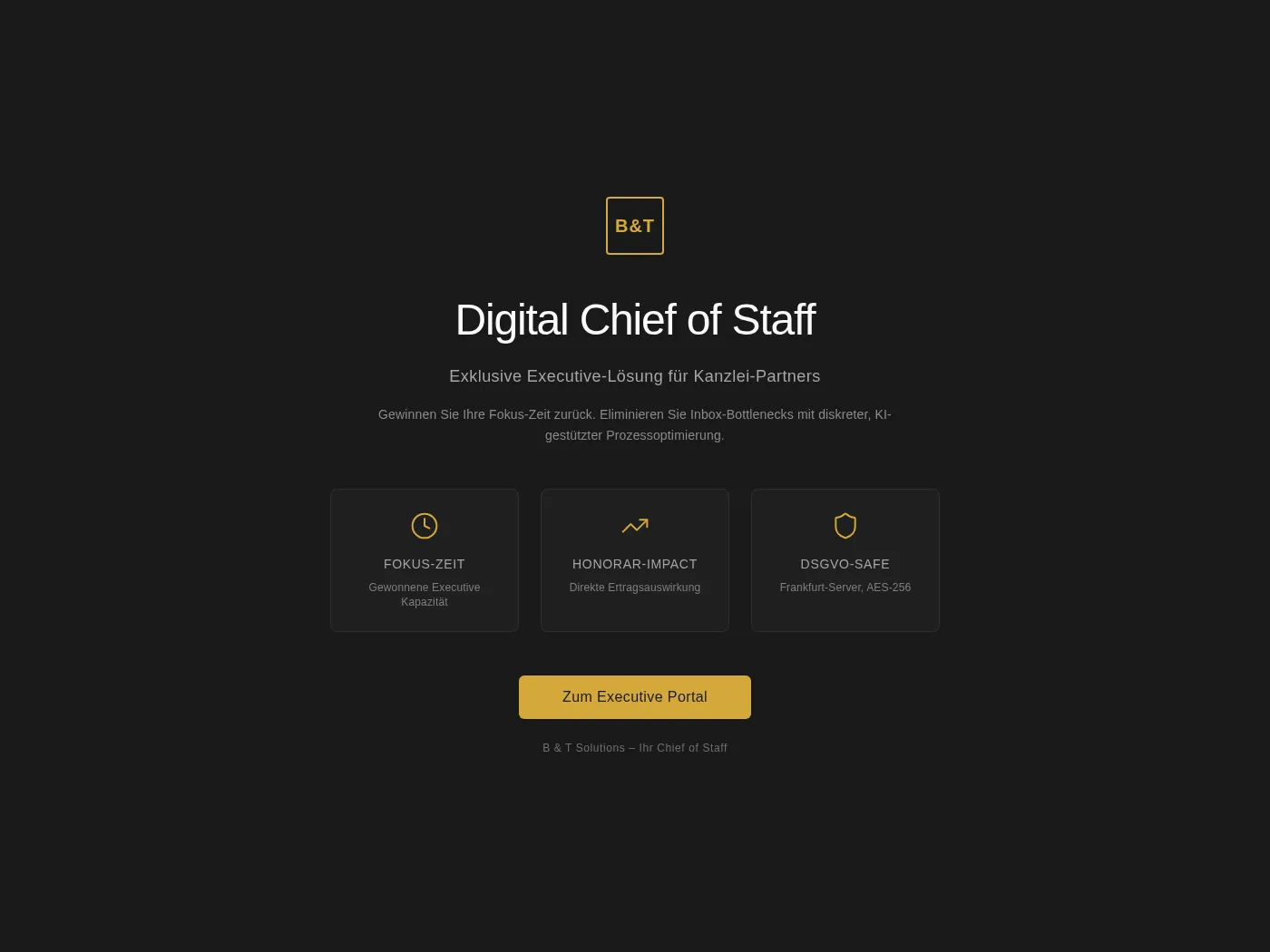 Executive Portal: B&T Solutions