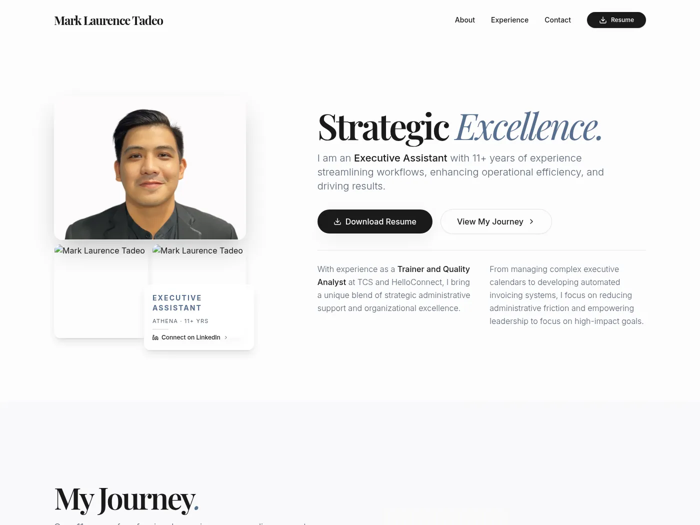 Executive Portfolio Hub