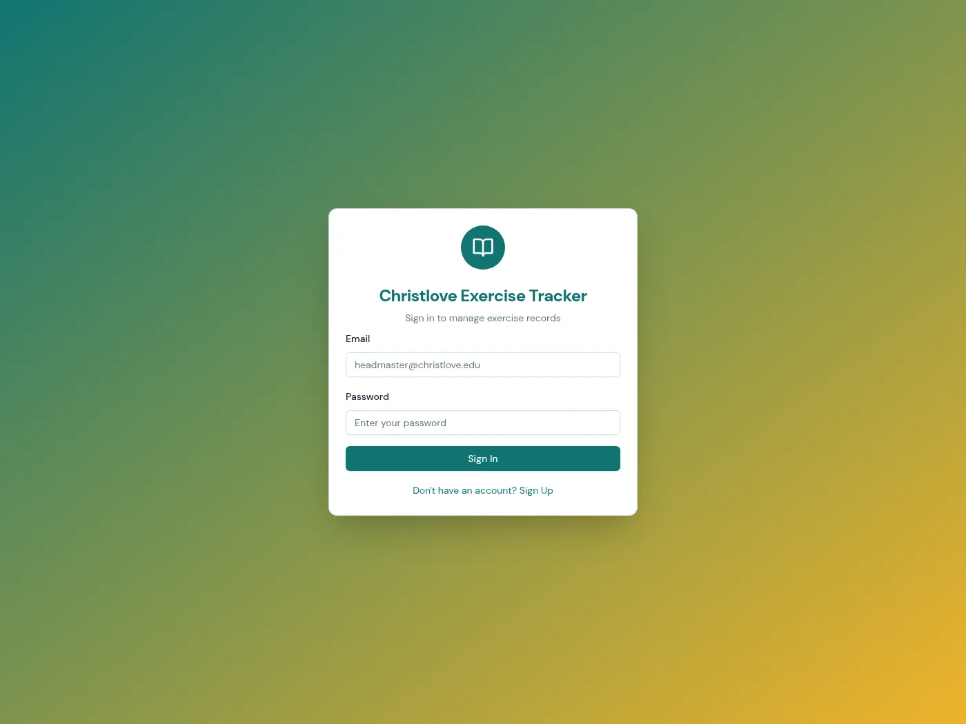 Christlove Exercise Tracker