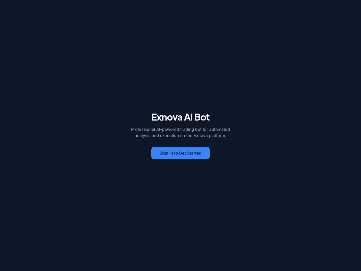 Exnova AI Trading Bot