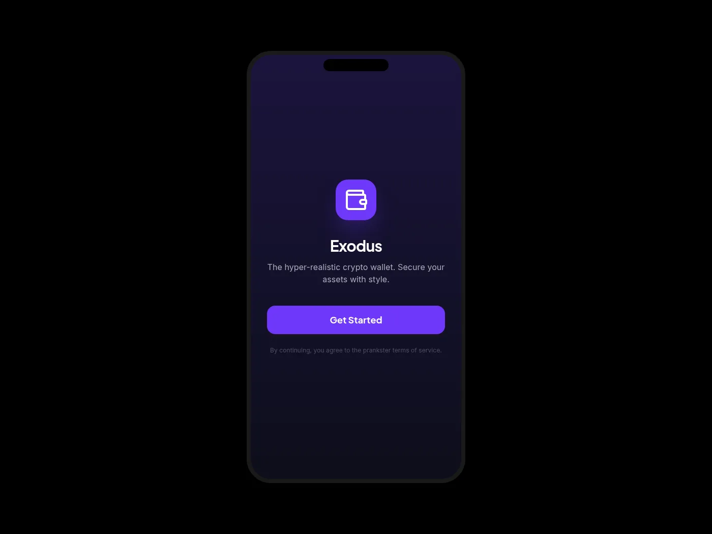 Exodus Wallet Prank App