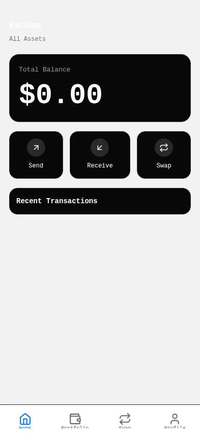 Exodus Crypto Wallet