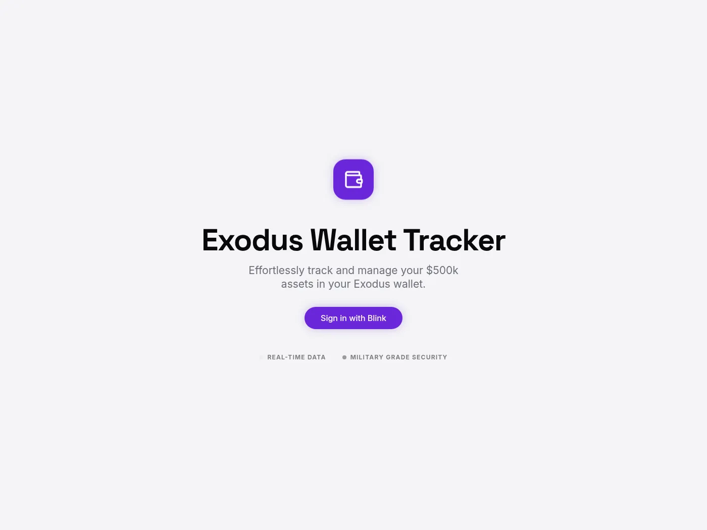 Exodus Wallet Tracker
