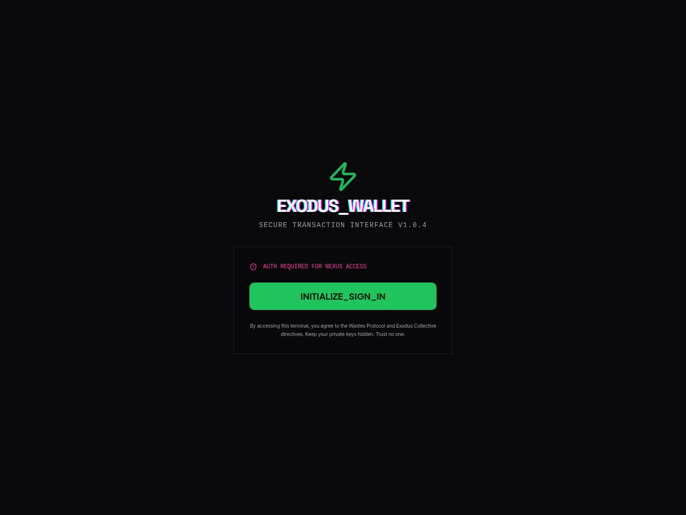 ExodusLARP Wallet