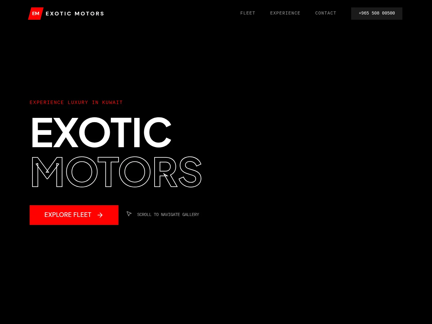 Exotic Motors 3D Showcase