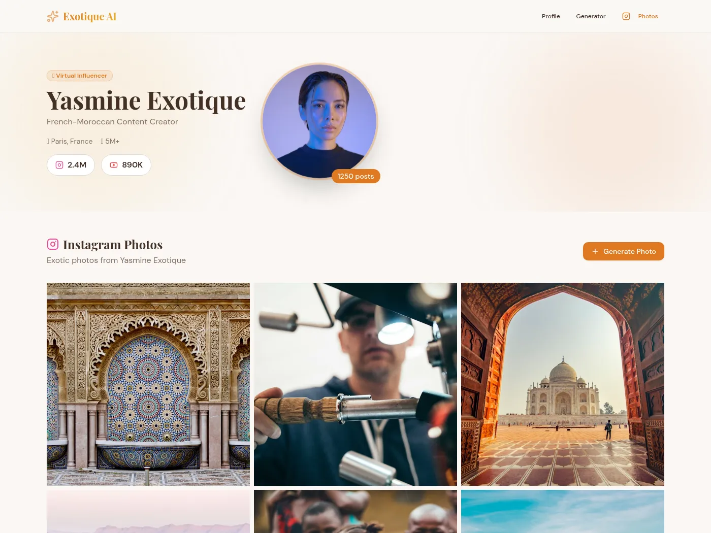 Exotique Influencer AI