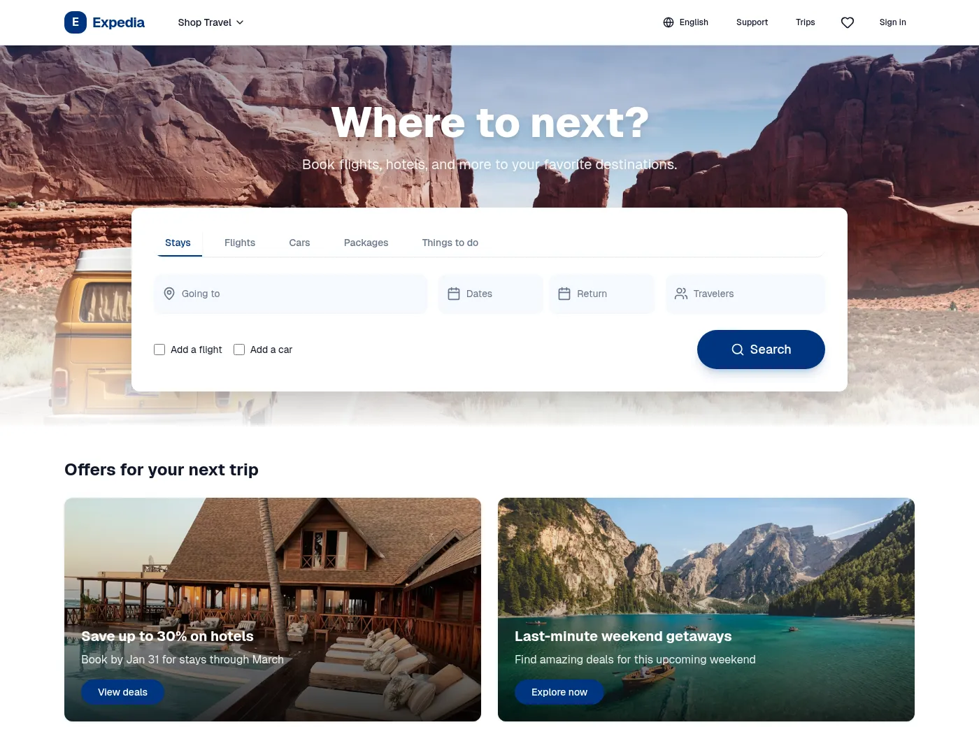 Expedia Web Clone