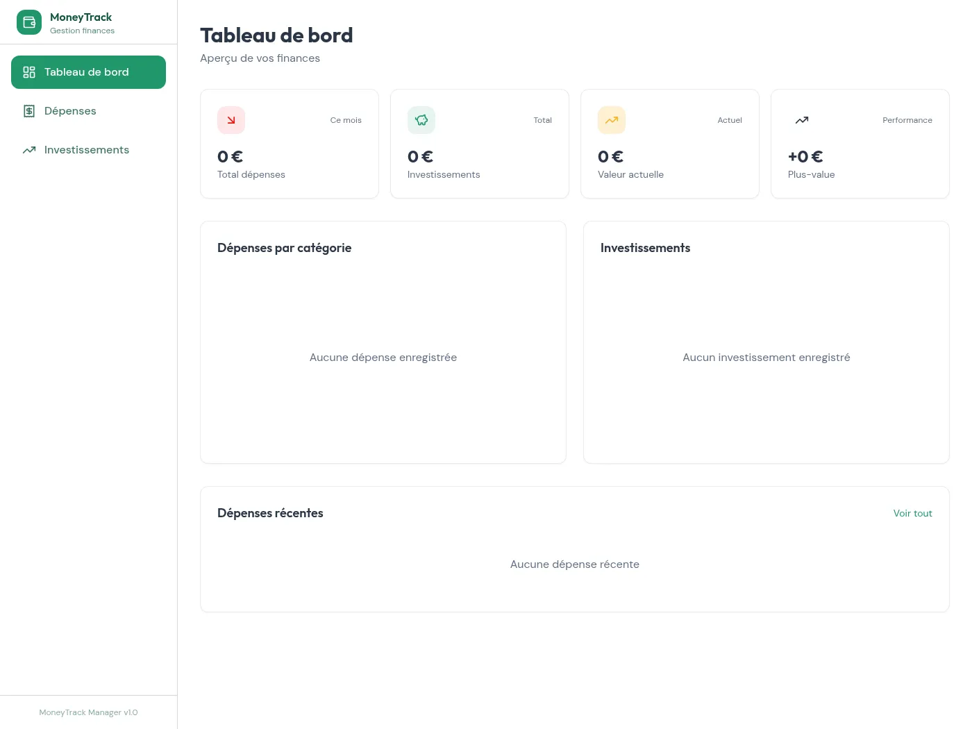 MoneyTrack Manager