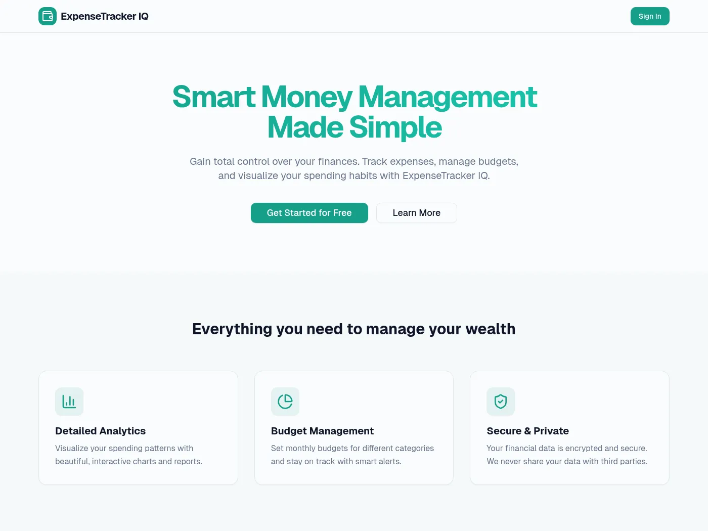 ExpenseTracker IQ