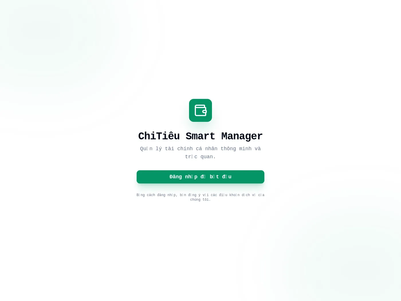 ChiTiêu Smart Manager