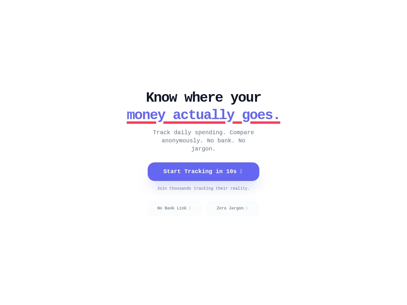 Expense Reality Tracker