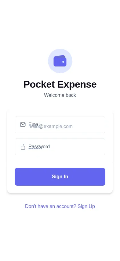 Pocket Expense Tracker