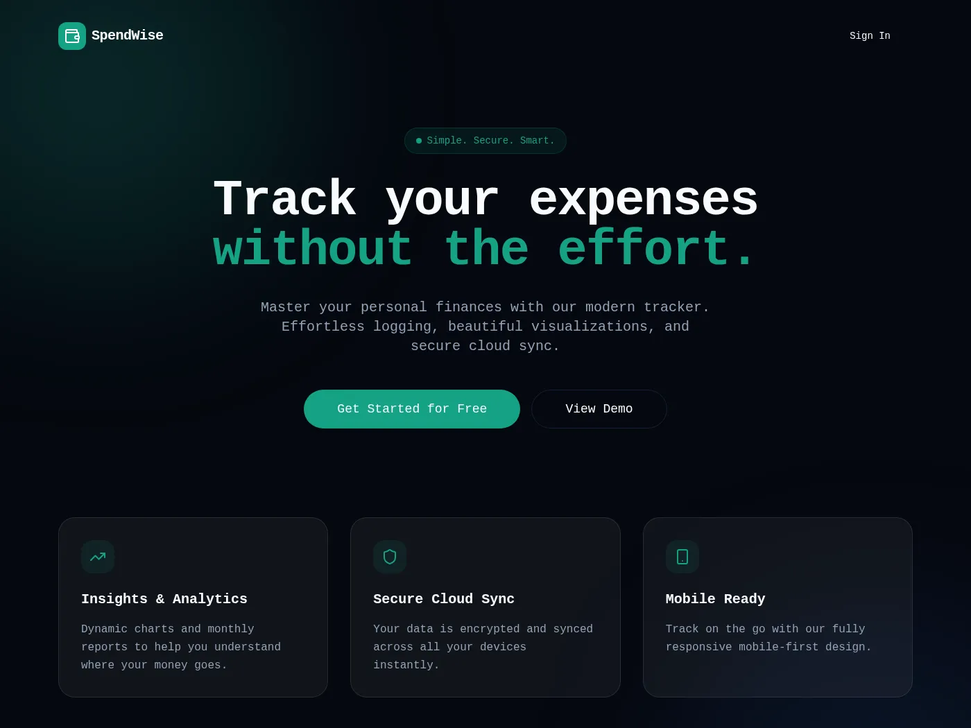 Modern Expense Tracker
