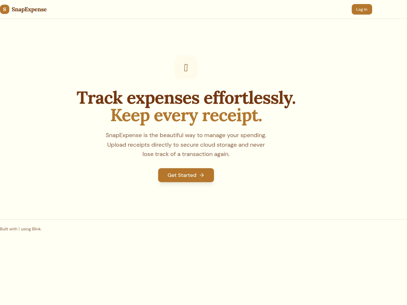 SnapExpense Tracker