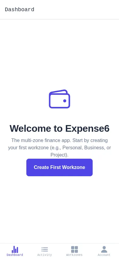 Expense6 Finance Tracker
