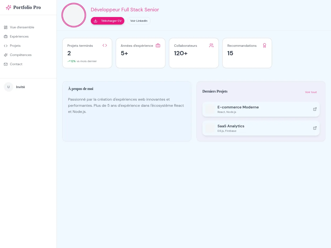 Expérience Portfolio