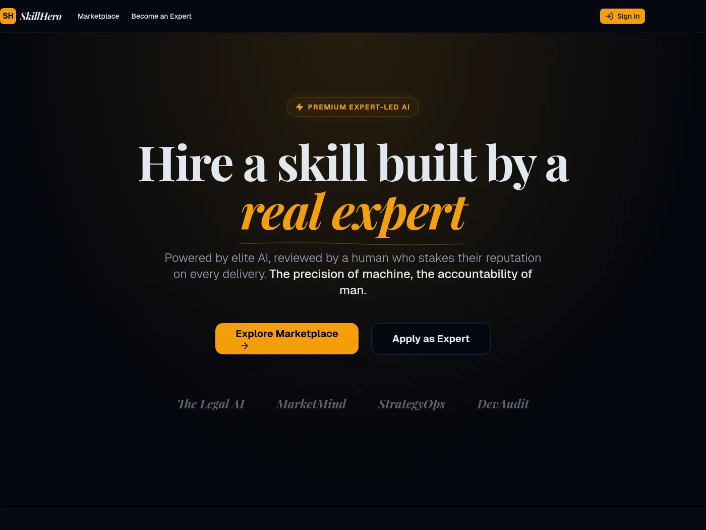 ExpertSkill Marketplace