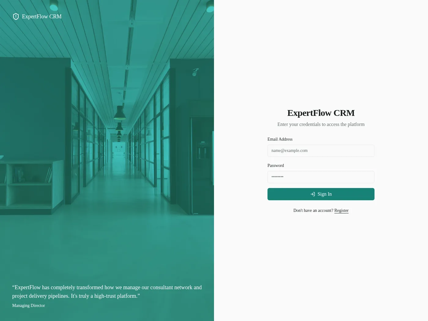 ExpertFlow CRM Platform