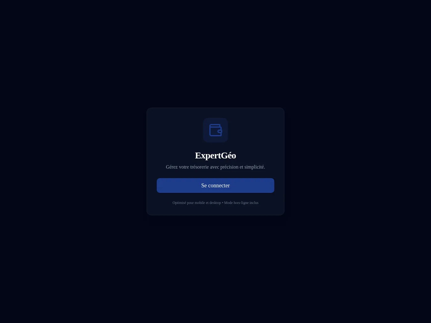 ExpertGéo Cash Manager