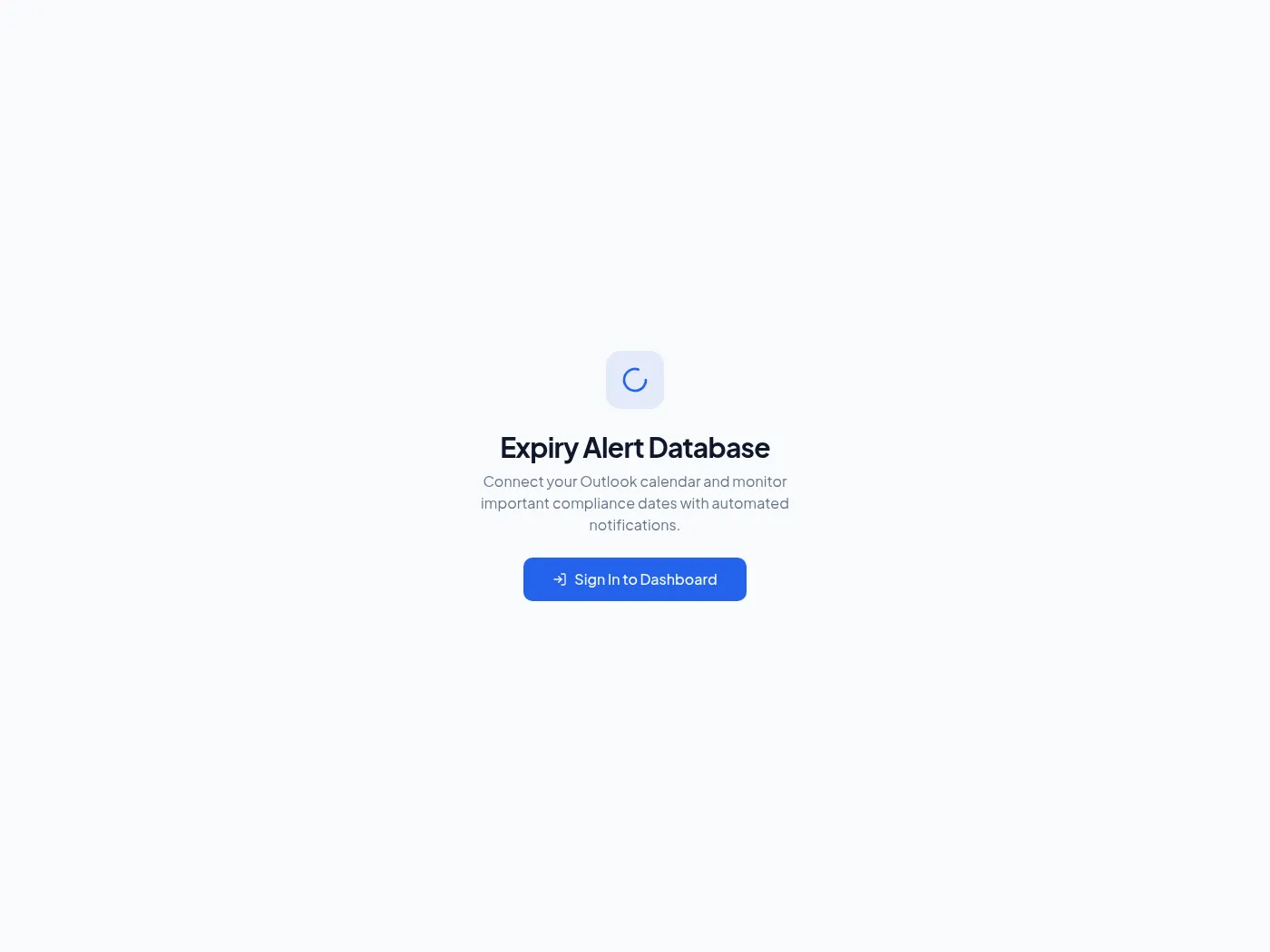 Expiry Alert Database