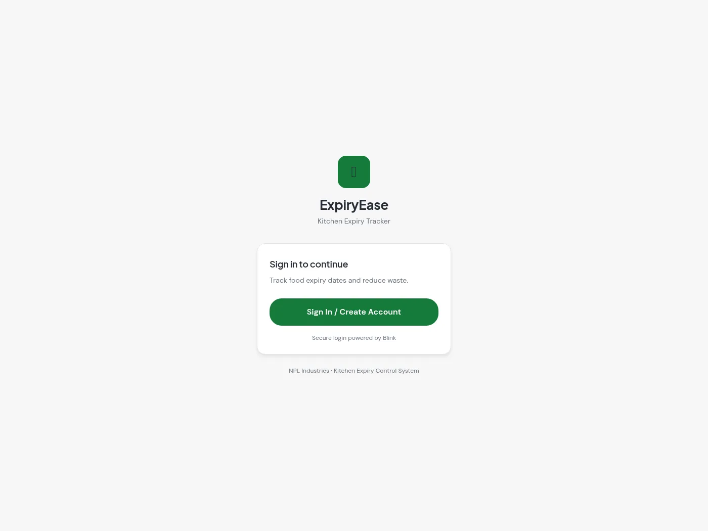 ExpiryEase Tracker