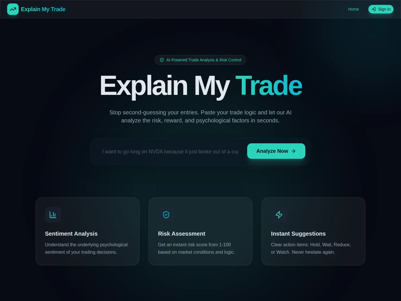 Explain My Trade