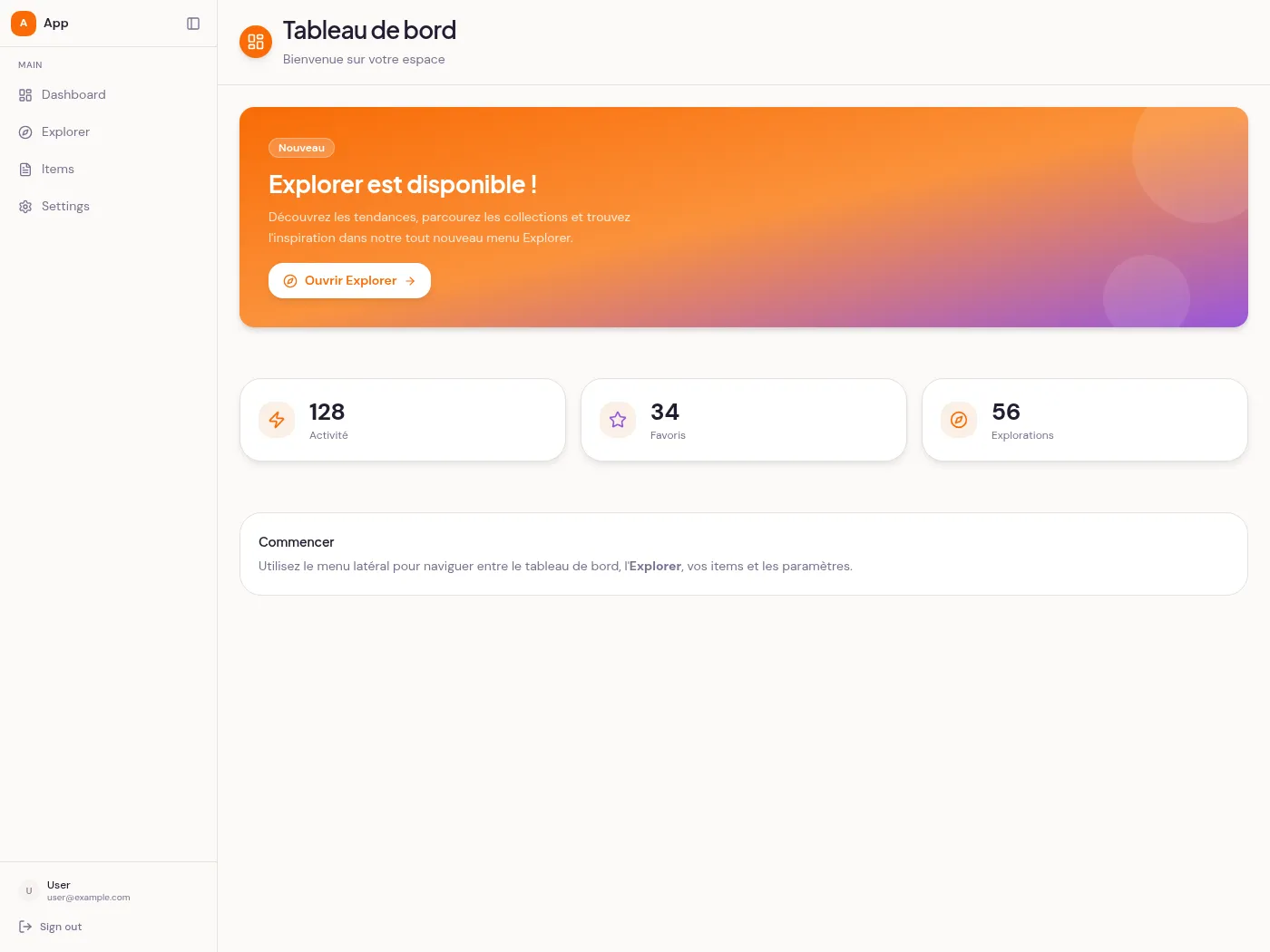 Colorful Explorer Page