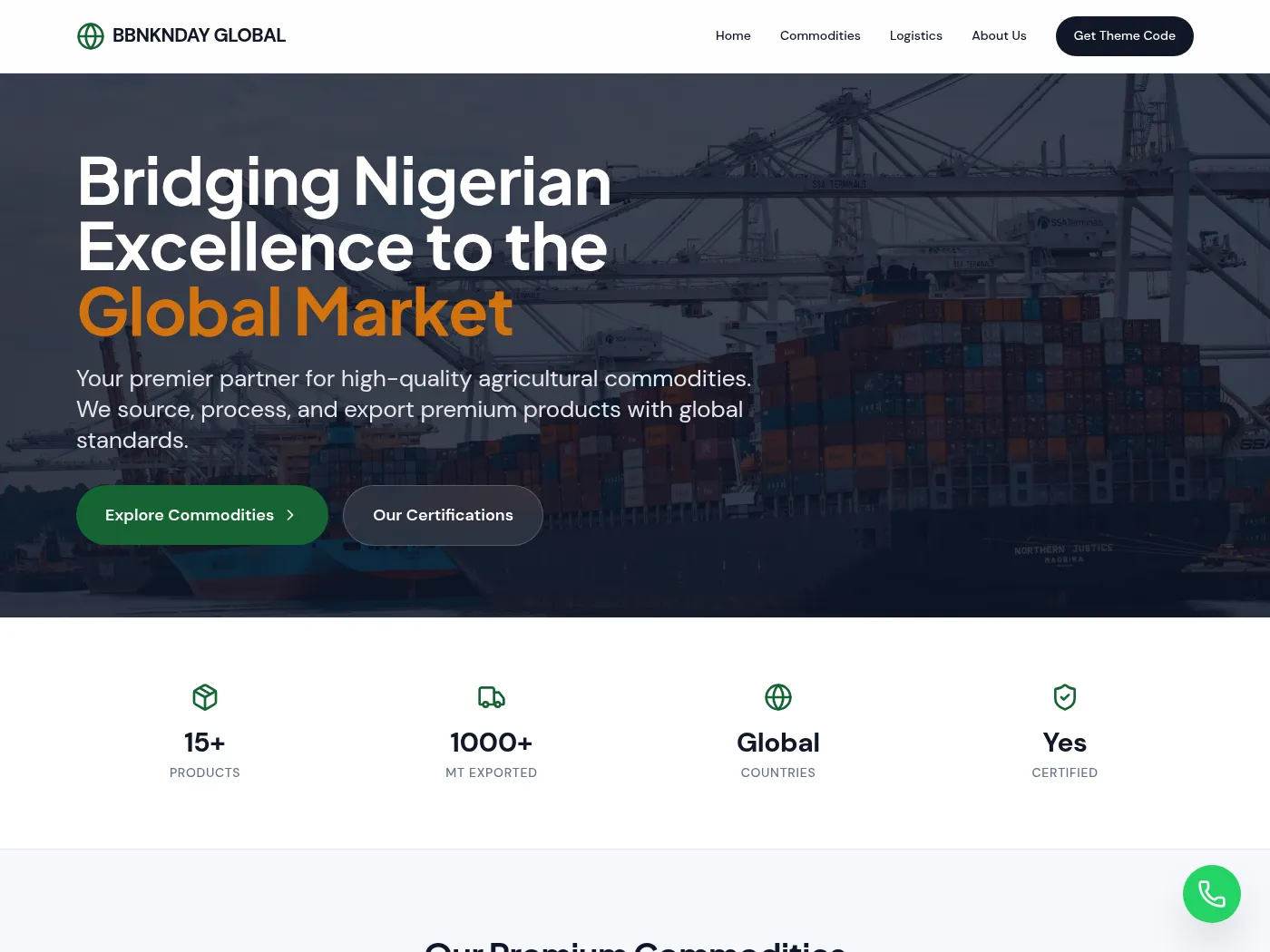 Pro Export Blogger Theme