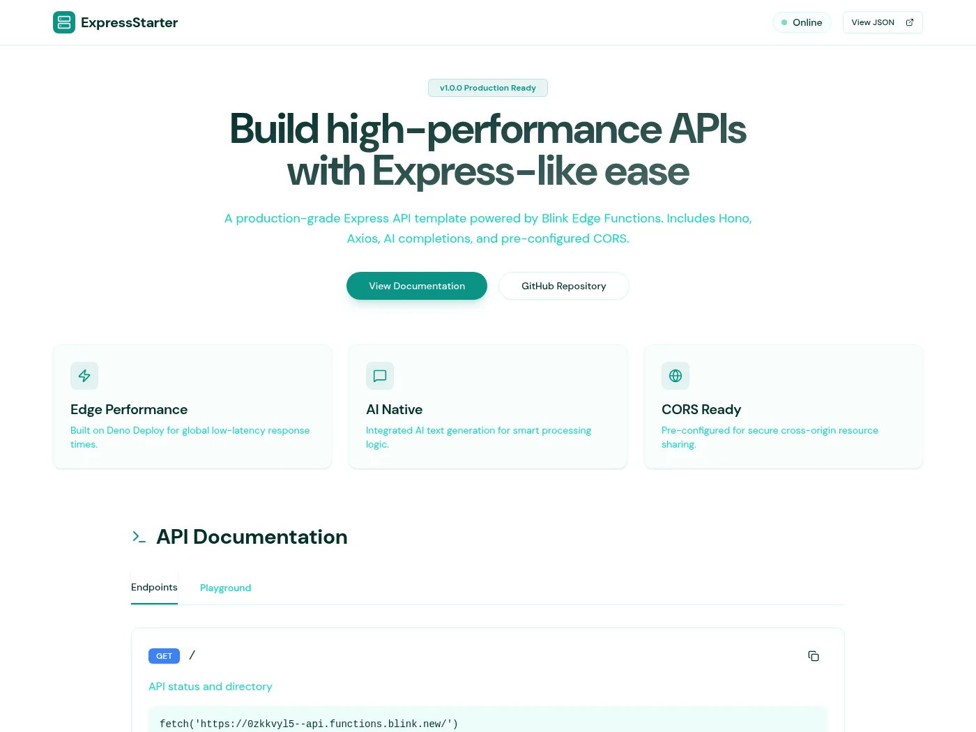 Express Starter API
