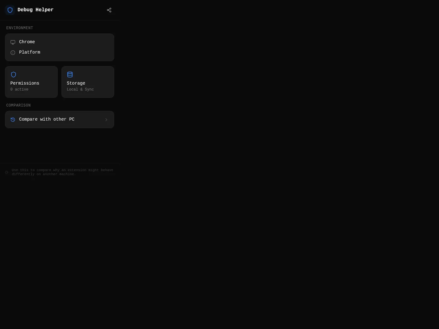 Extension Debug Helper