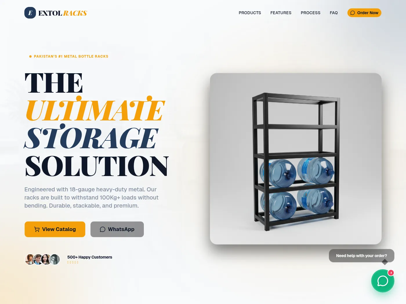 Extol Racks Website