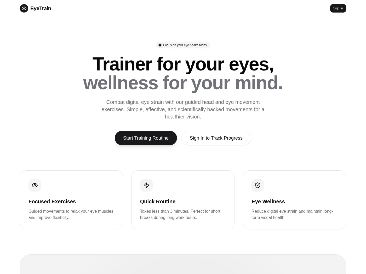 Eye Movement Trainer