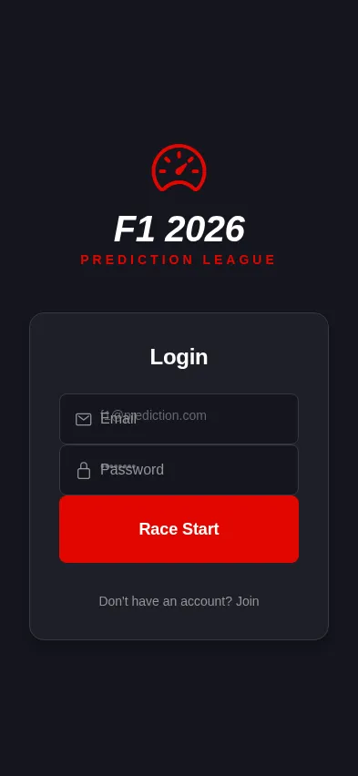 F1 2026 Prediction League