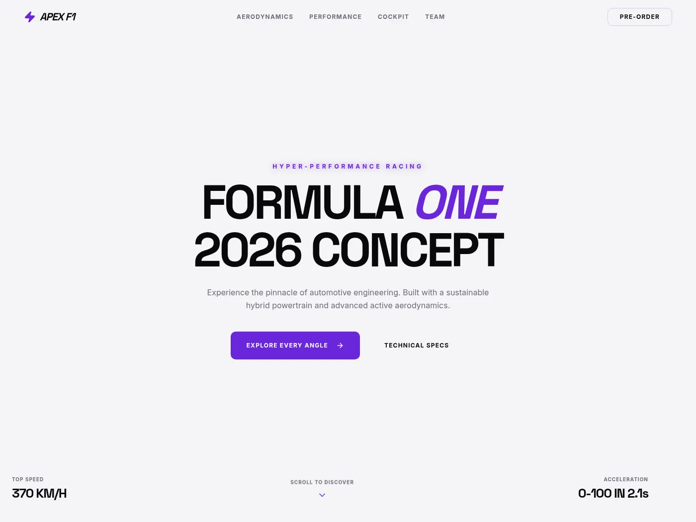 F1 Car 3D Showcase