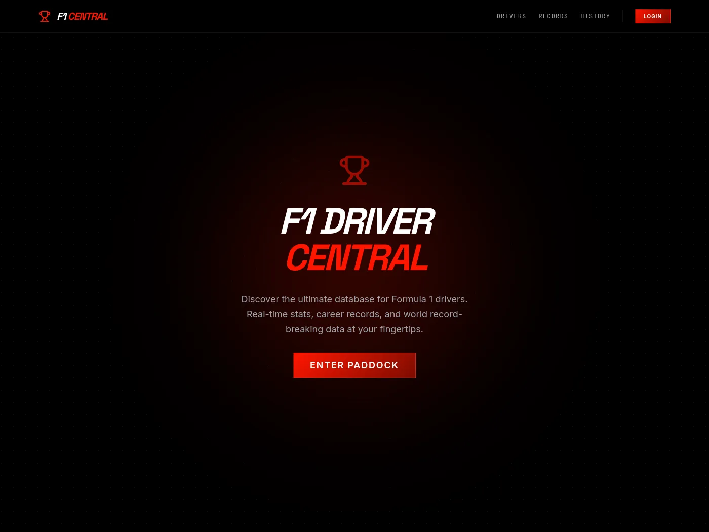 F1 Driver Records Finder