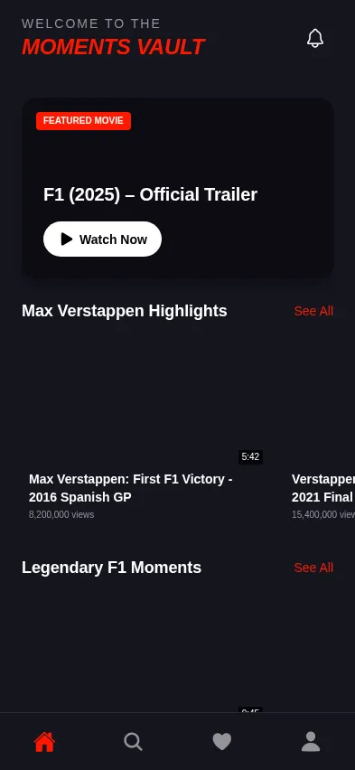F1 Moments Vault