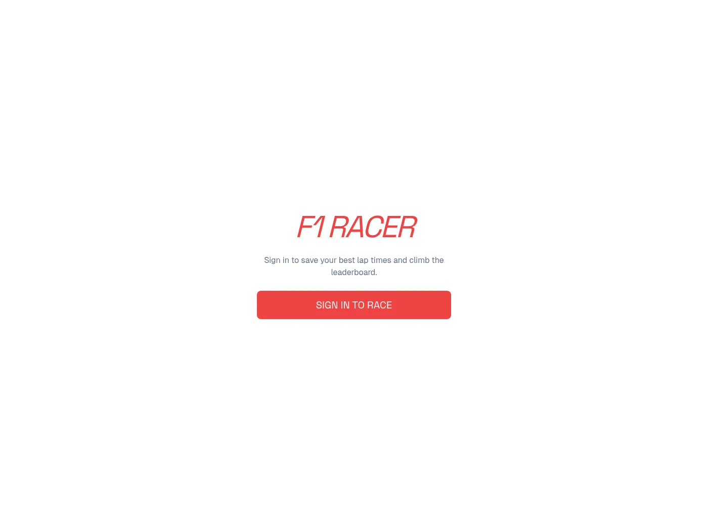 F1 Racer 2D