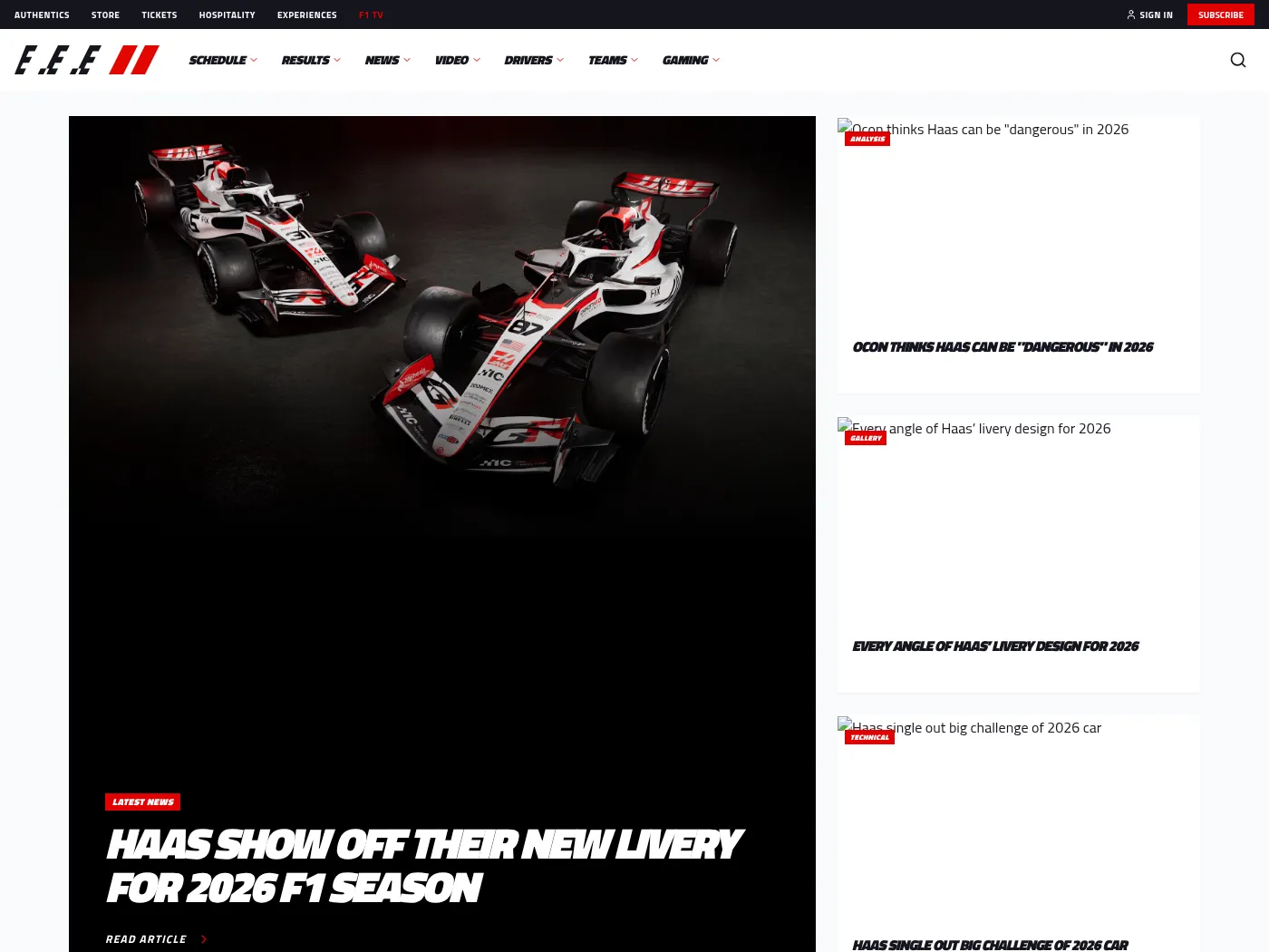 F1 Portal Clone