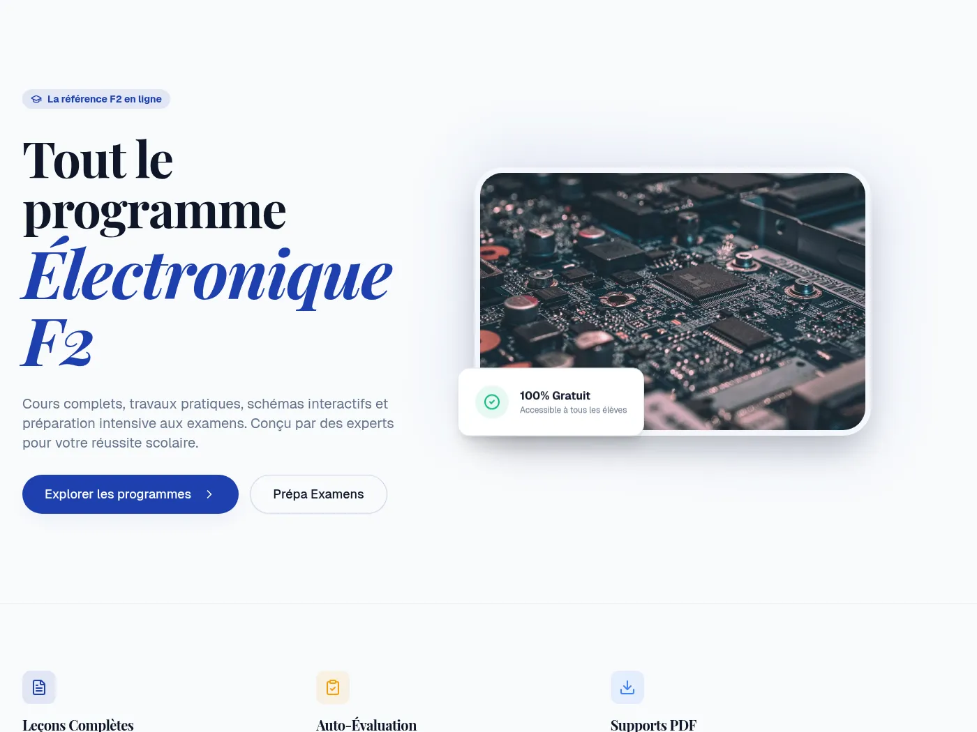 F2 Electronics Académie