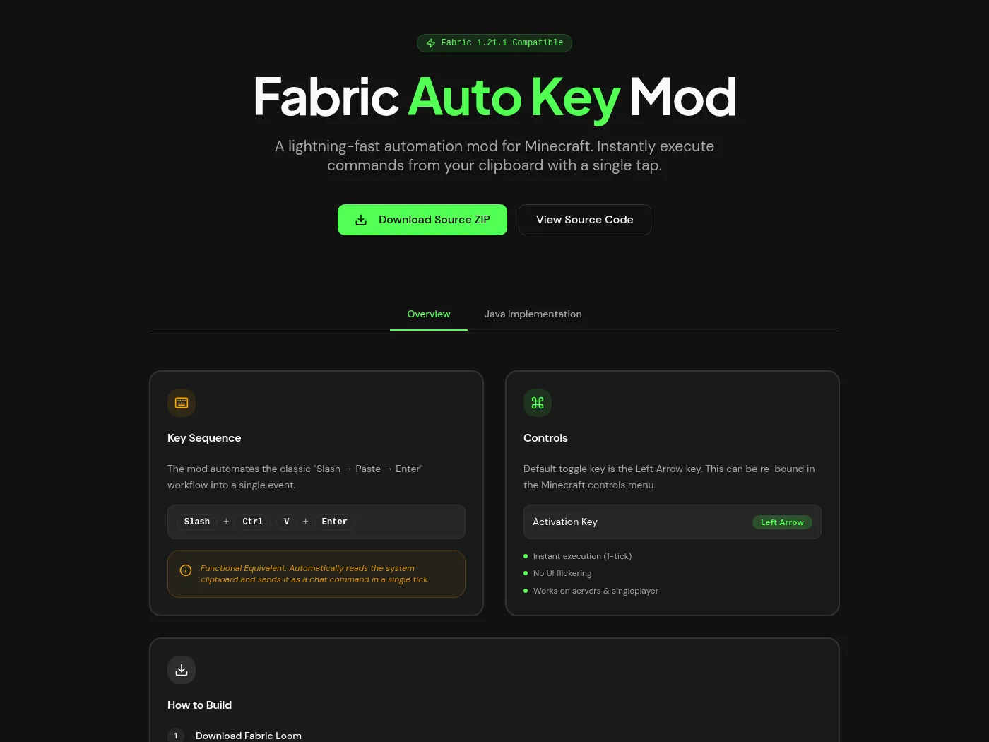 Fabric Auto Key Mod