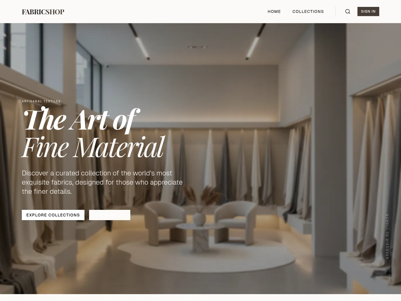 FabricShop Webstore
