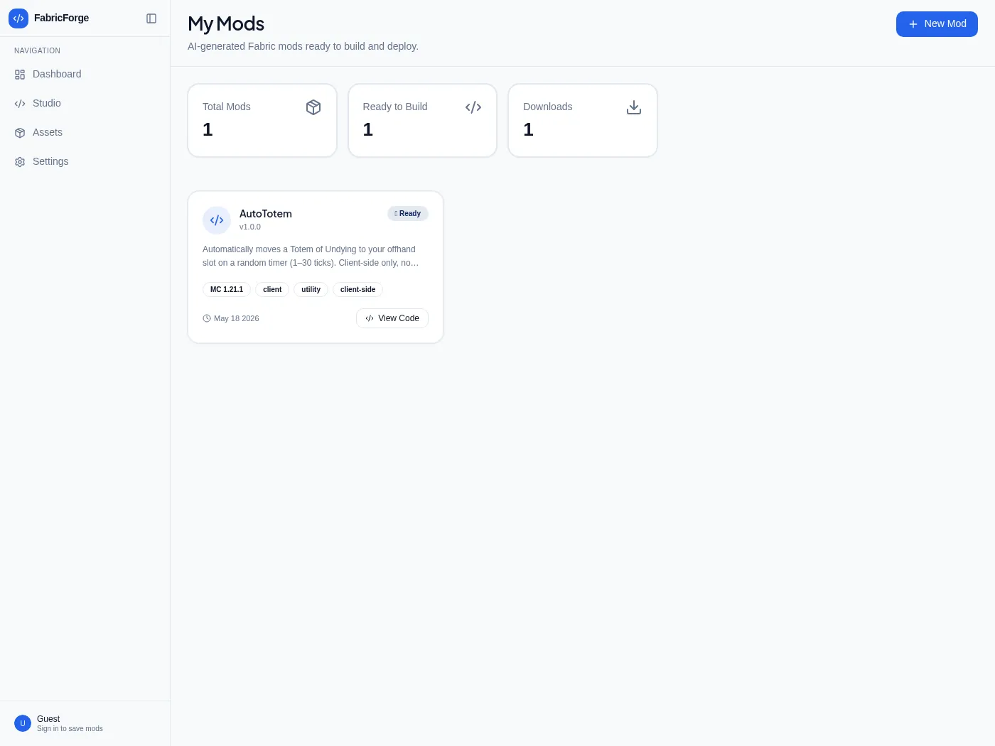 FabricForge AI Studio