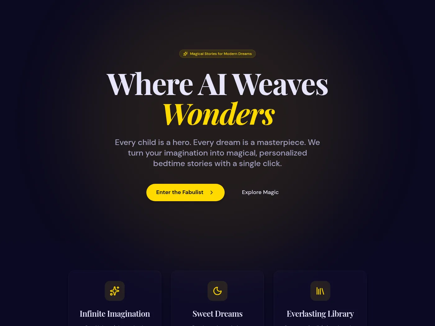Fabulist AI Web App