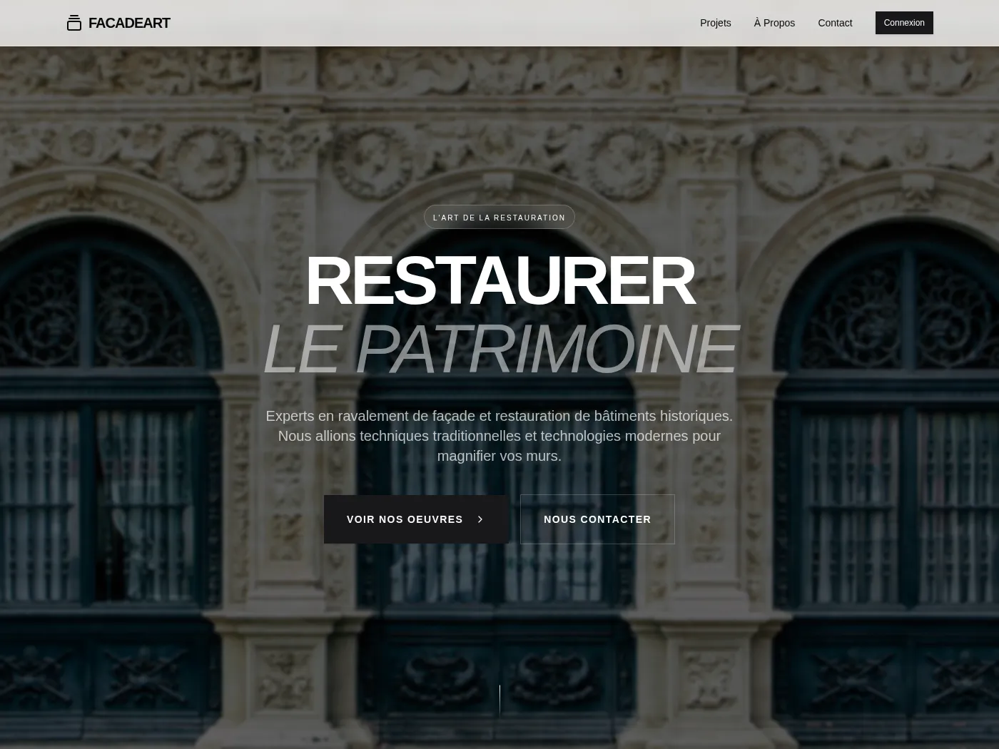 FacadeArt Gallery Site