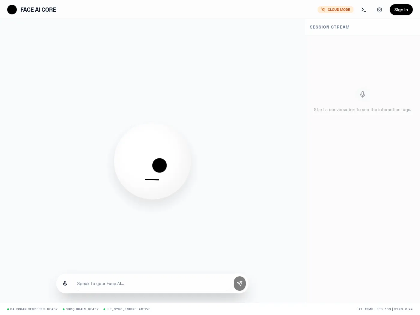 Face AI Startup Core
