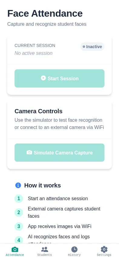 FaceAttend Mobile