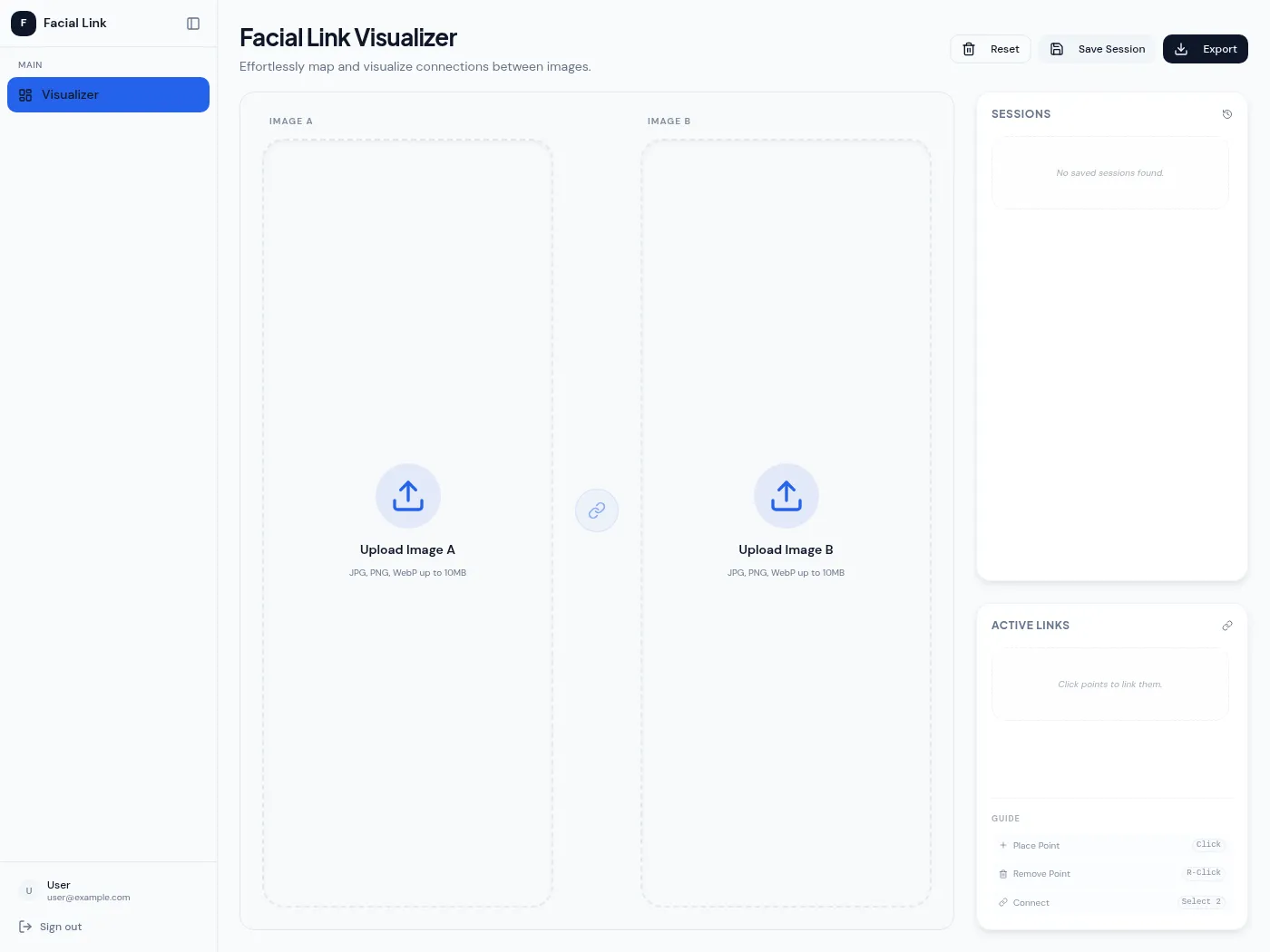 Facial Link Visualizer